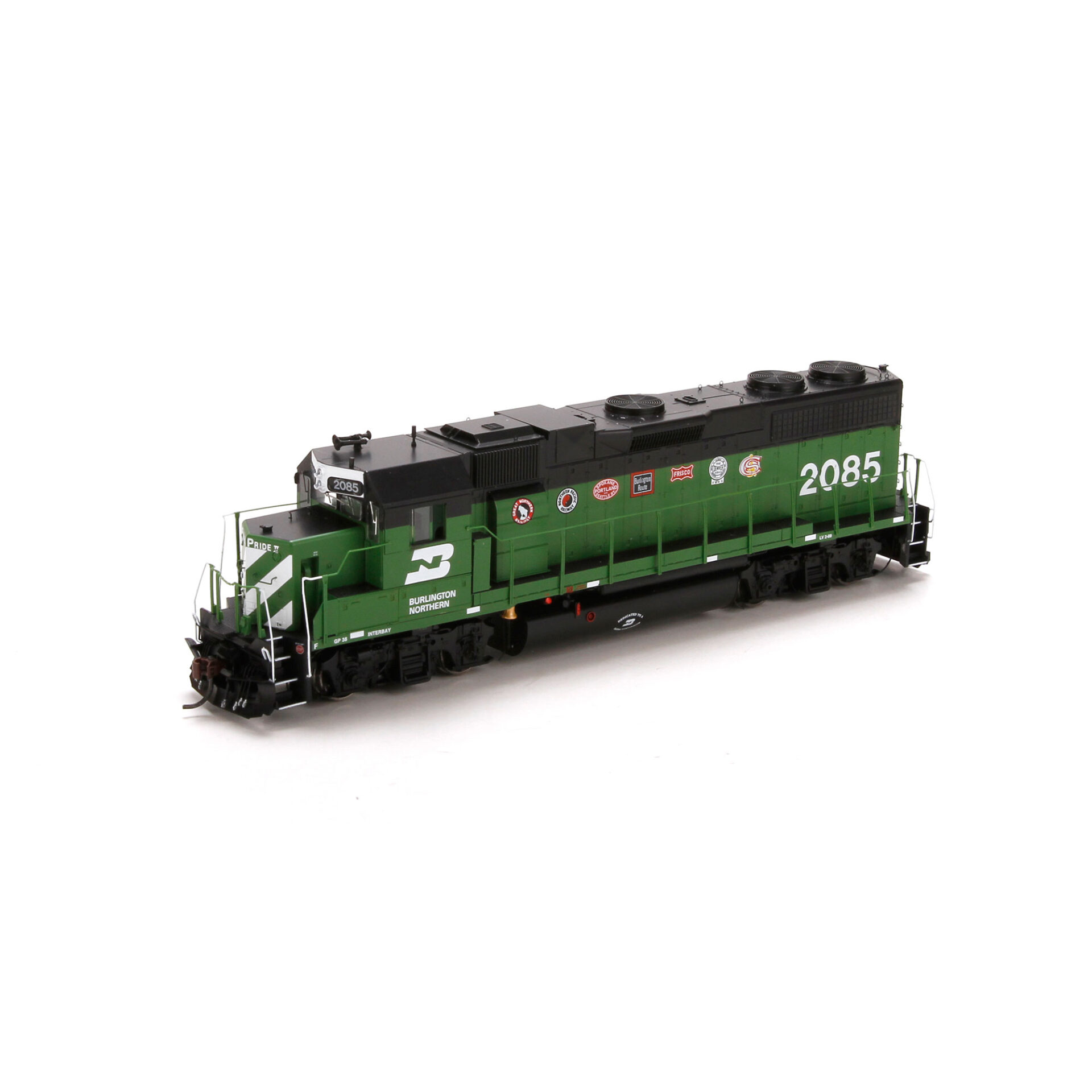 Athearn Genesis HO GP38-2 Burlington Northern "Pacific Pride" w/ DCC & Sound - Spring Creek ...