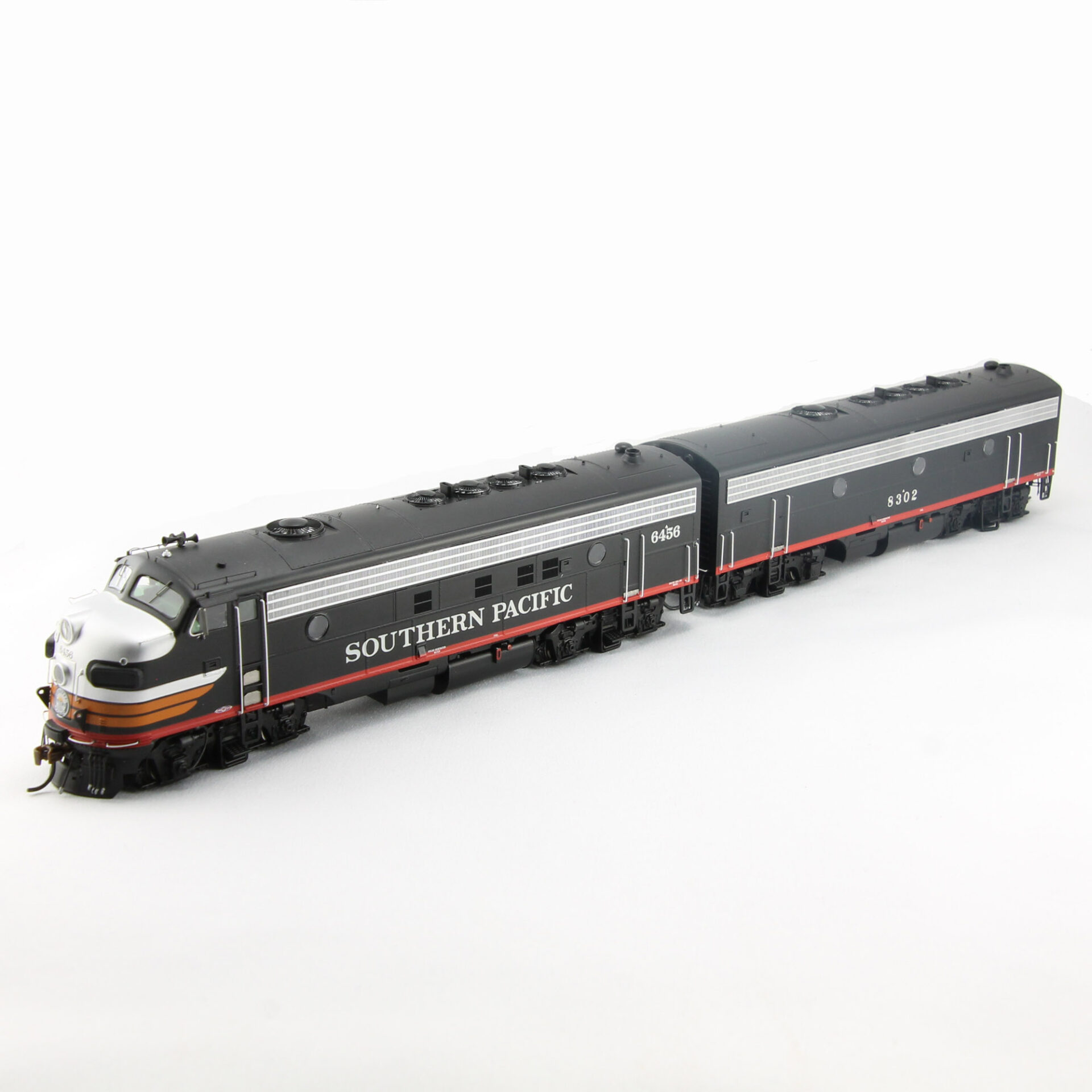 Athearn Genesis HO FP7A&F7B Southern Pacific "Black Widow" w/ DCC & Sound - Spring Creek Model ...