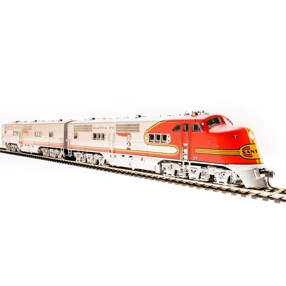 Broadway Limited Paragon 4 HO E1A&B Santa Fe "Original Orange-Red Warbonnet" w/ DCC & Sound ...