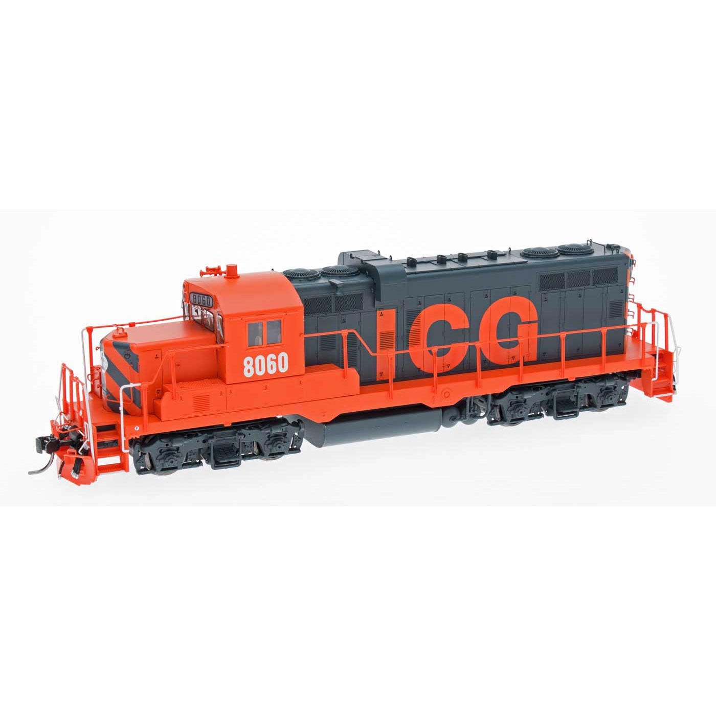 Intermountain HO GP10 Illinois Central Gulf "Orange & Gray" w/ DCC & Sound - Spring Creek Model ...