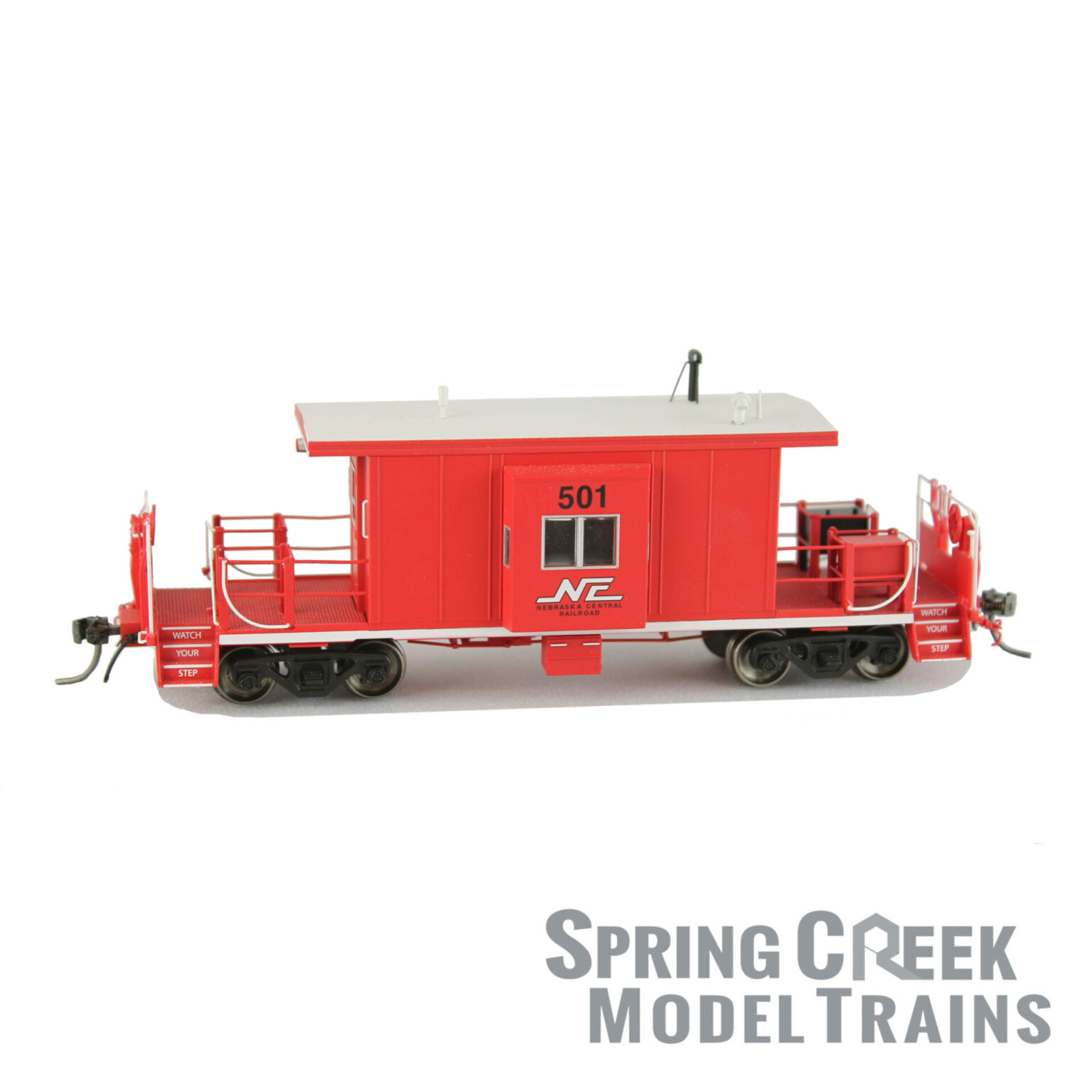 Spring Creek Exclusive HO Bluford Shops Short Body Bay Window Caboose Nebraska Central - Spring ...