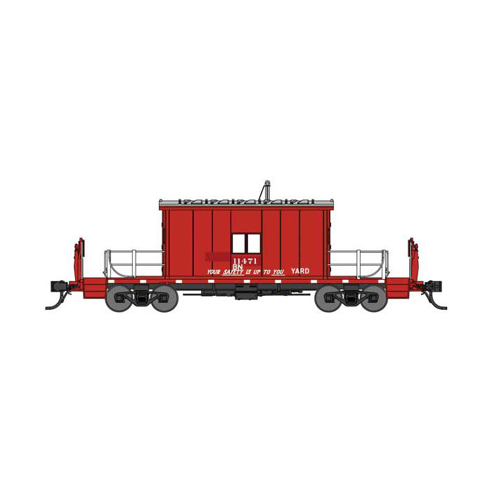 Bluford Shops HO Transfer Caboose Short Roof Burlington Northern "ex GN ...