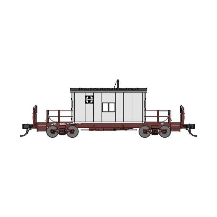 Bluford Shops HO Transfer Caboose Short Roof Santa Fe - Spring Creek ...
