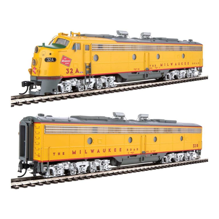 Walthers Proto HO E9A-B Set Milwaukee Road "Yellow" w/ DCC & Sound - Spring Creek Model Trains