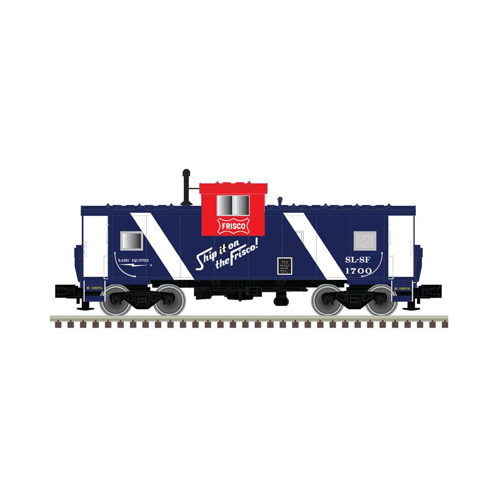 Atlas HO Wide Vision Caboose Frisco "Red, White, & Blue" - Spring Creek ...