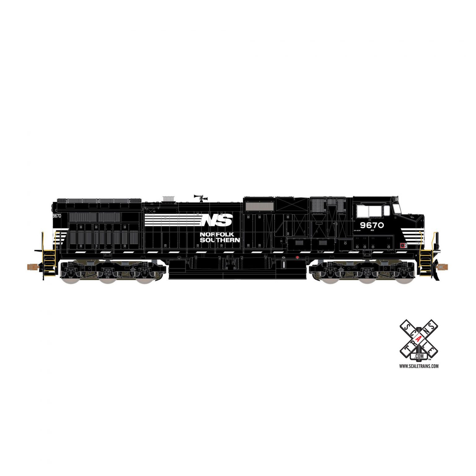 Scale Trains HO Operator C44-9W Norfolk Southern w/ DCC & Sound - Spring Creek Model Trains