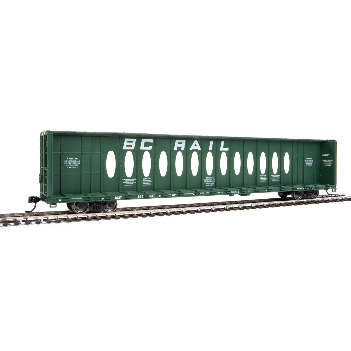 Walthers Mainline HO 72' Centerbeam Opera British Columbia Railway ...
