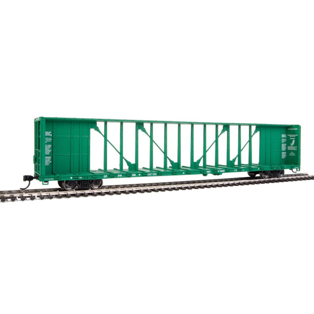 Walthers Mainline HO 72' Centerbeam Standard Canadian Pacific "Green ...