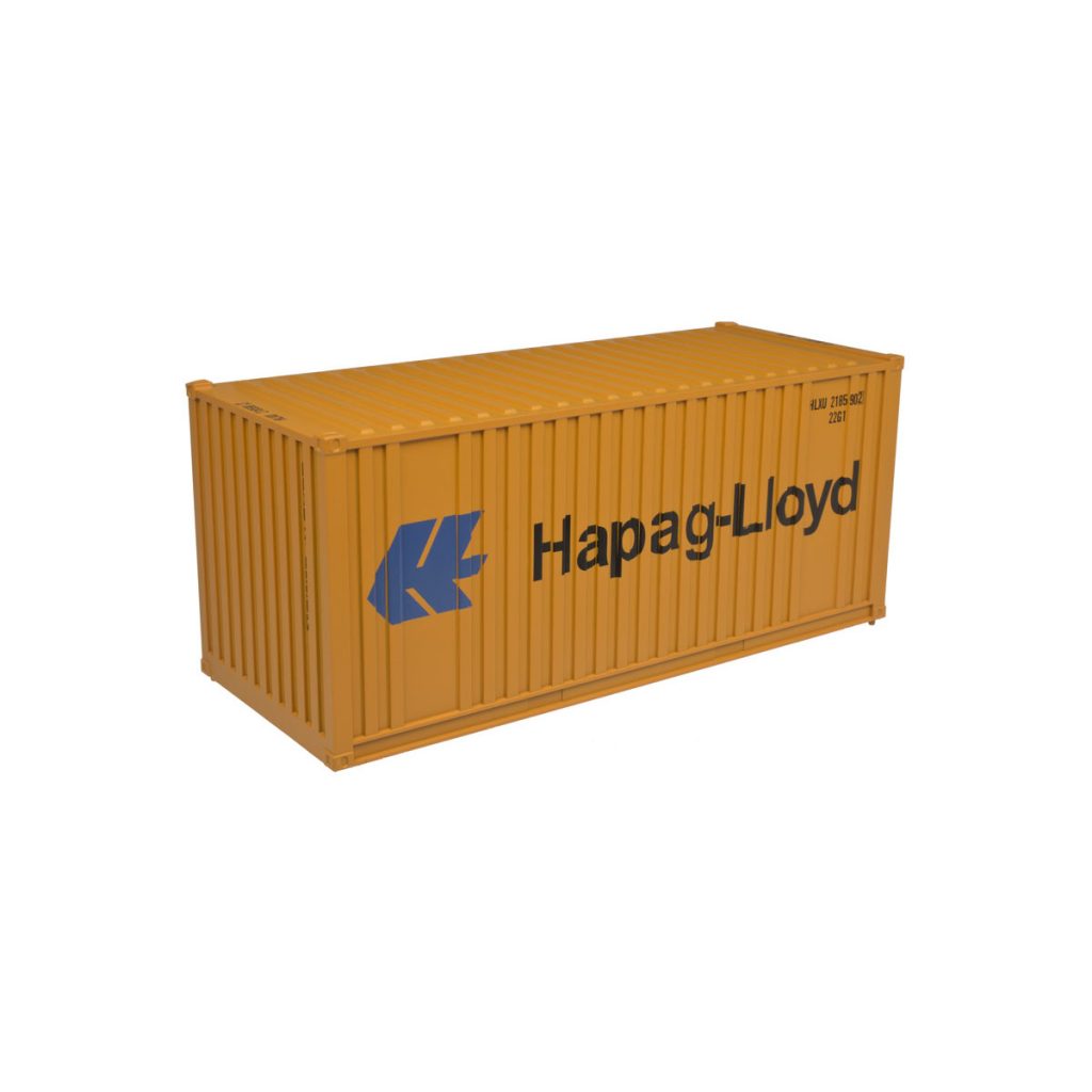 Atlas O Trainman 20' Container Hapag-Lloyd 2 Pack - Spring Creek Model Trains