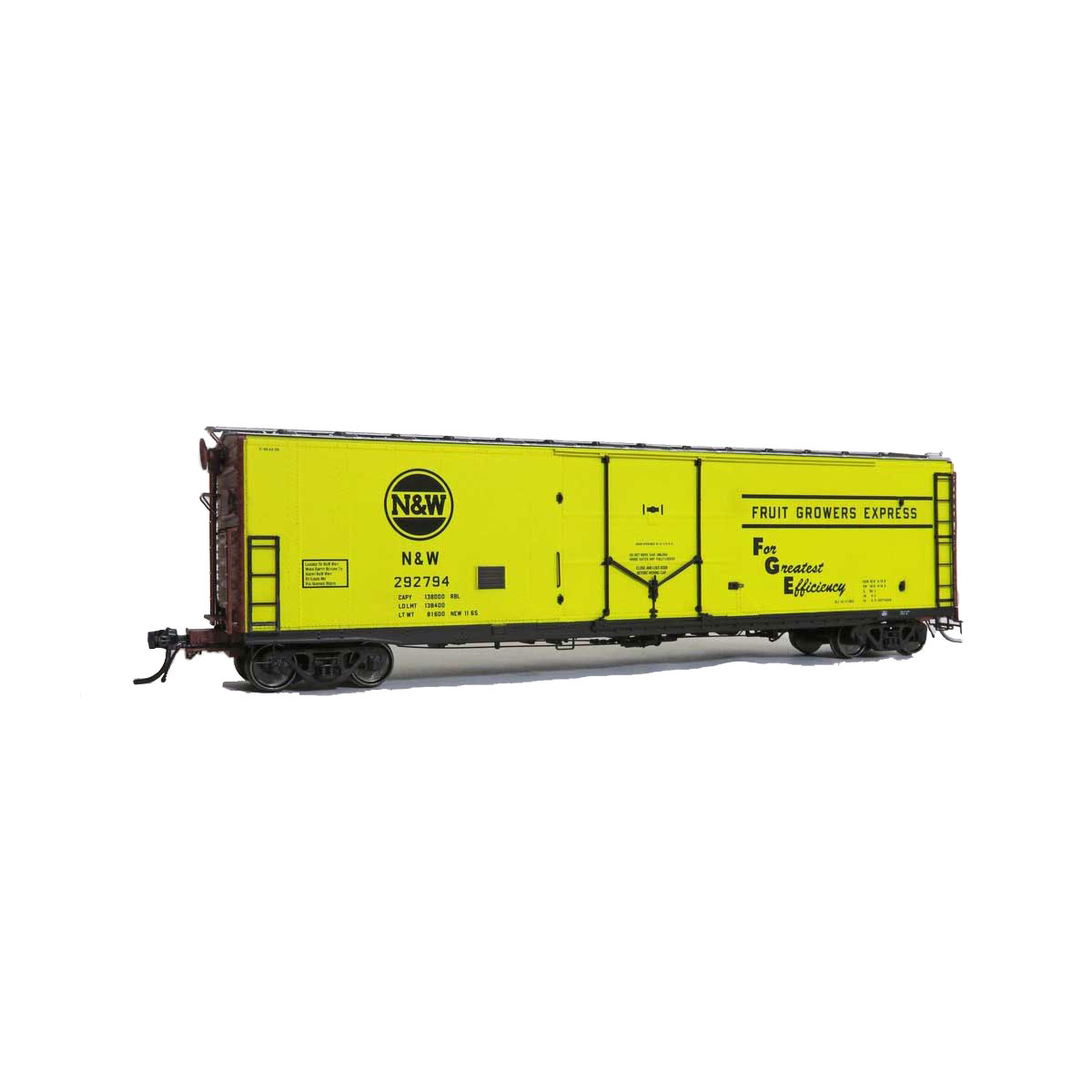 Moloco HO 50' RBL Plate B Boxcar, Center Door Norfolk Western "FGE ...