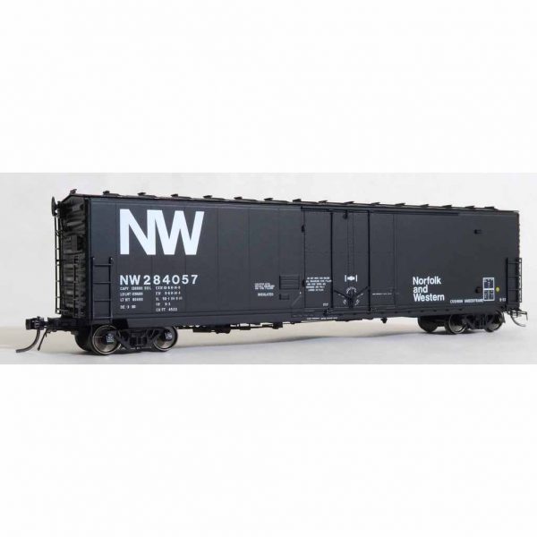 Moloco HO General American 50' RBL Sill 1 Boxcar, Offset Door Norfolk Western "ex NKP" - Spring ...