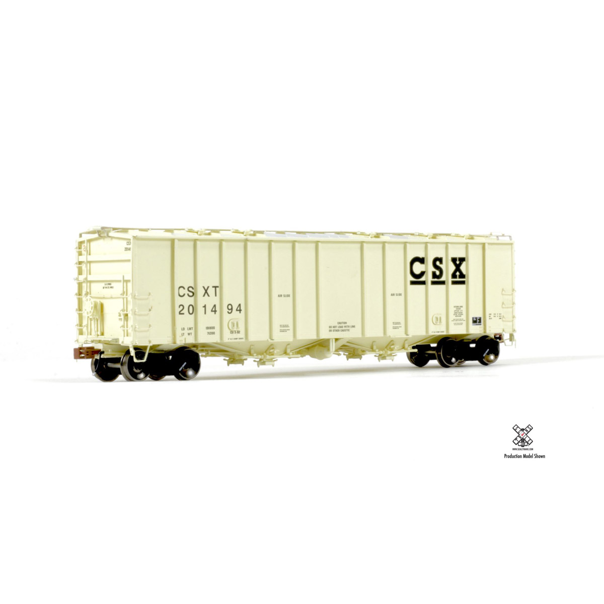 Scale Trains HO Rivet Counter GATC 4180 Airslide Covered Hopper CSX ...