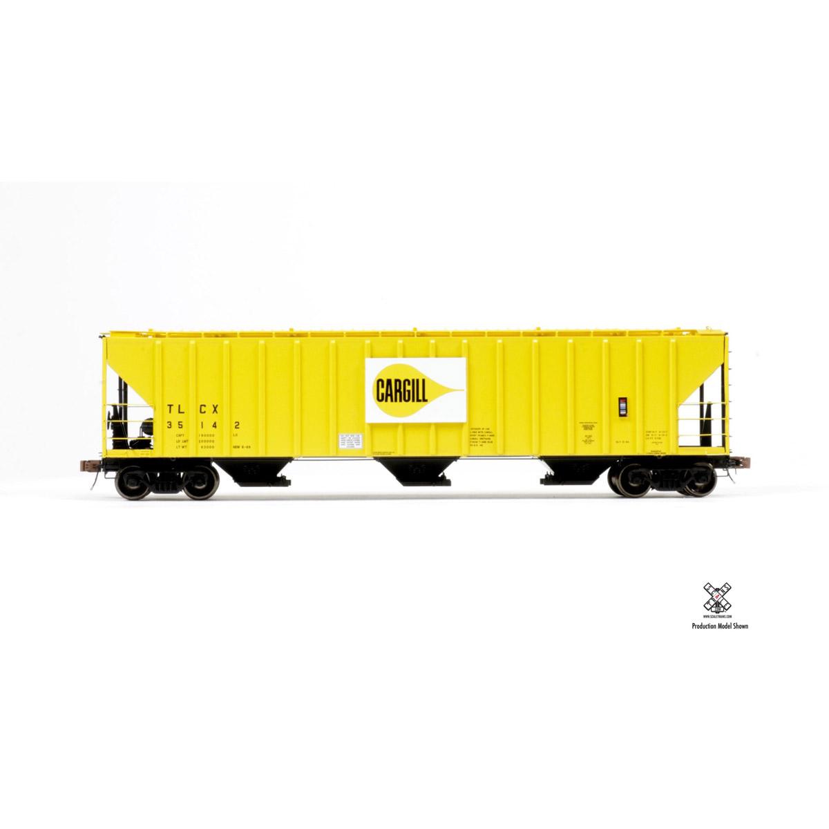 Scale Trains HO Rivet Counter PS-2 4785 Covered Hopper Cargill "TLCX ...