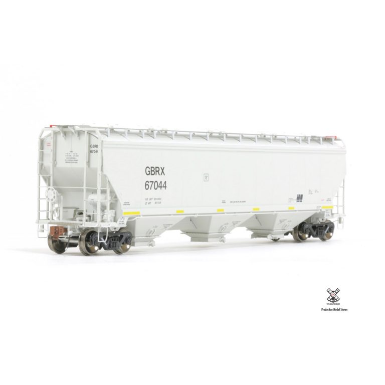 Scale Trains HO Rivet Counter Gunderson 5188 Covered Hopper Greenbrier "GBRX" - Spring Creek ...