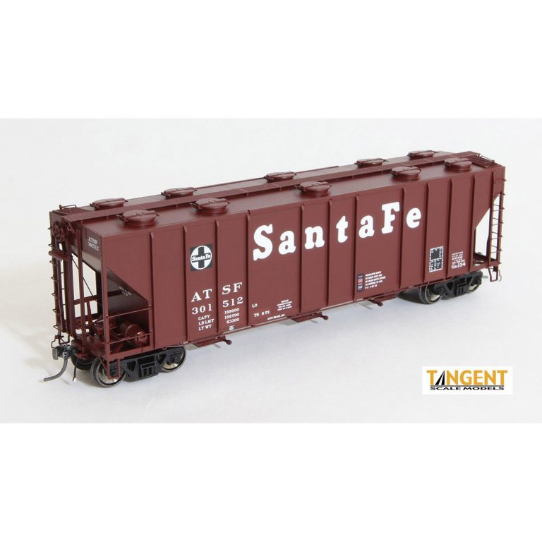 Tangent HO PS-2CD 4000 Covered Hopper Santa Fe - Spring Creek Model Trains