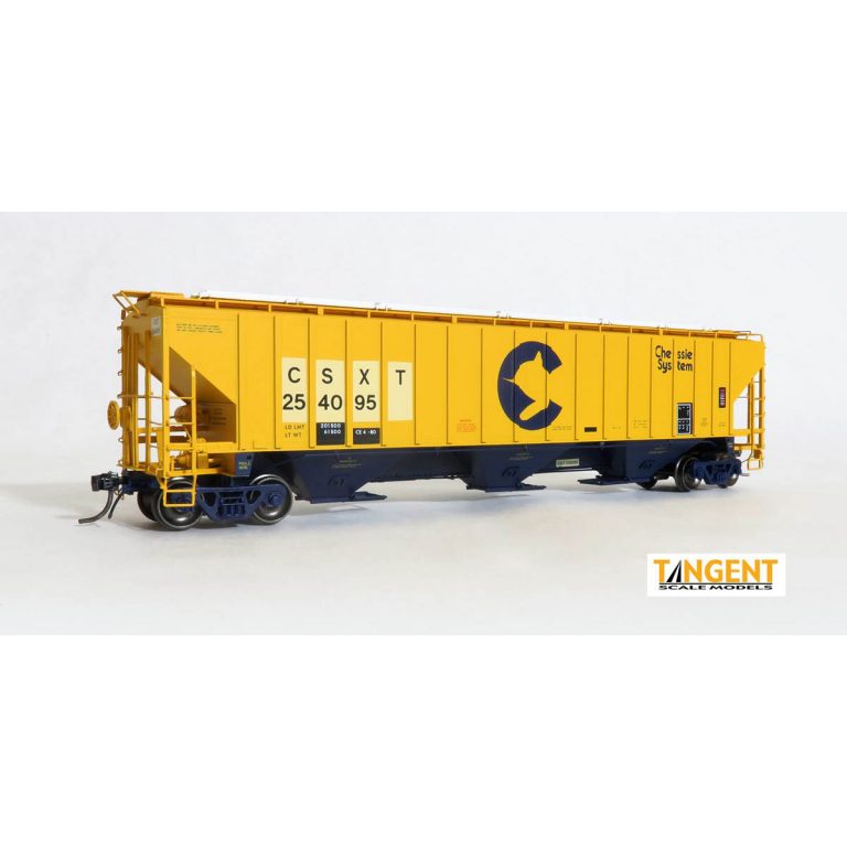 Tangent HO PS-2CD 4750 Covered Hopper CSX "ex Chessie" - Spring Creek Model Trains