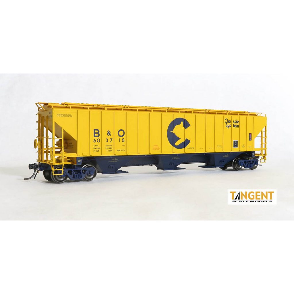 Tangent HO PS-2CD 4750 Covered Hopper Chessie System "B&O" - Spring ...