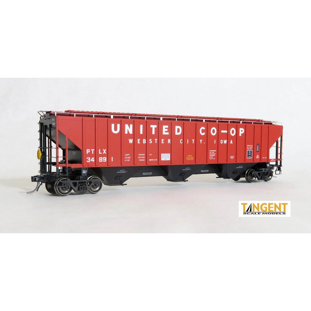 Tangent HO PS-2CD 4750 Covered Hopper United CO-OP Webster City, IA ...