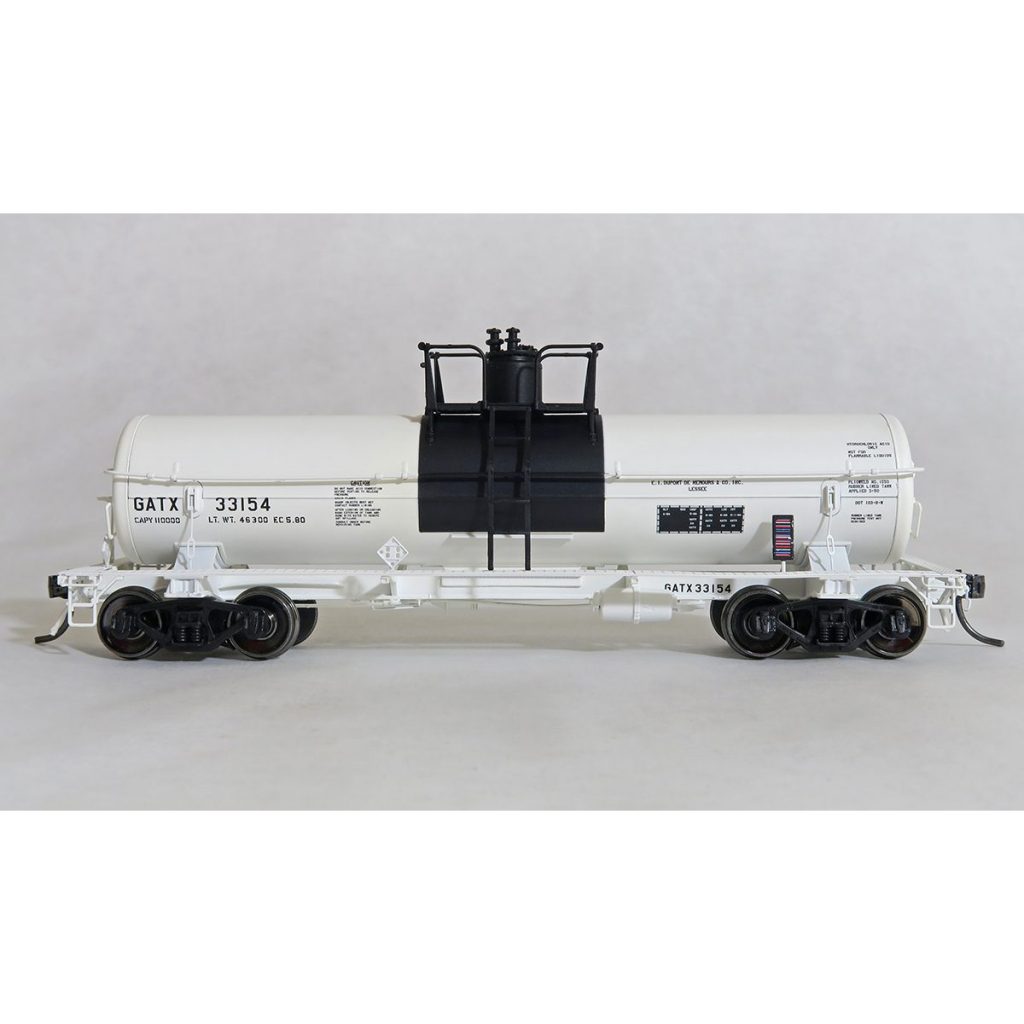 Tangent HO GATC 8,000 Gal. Acid Tank Car, 1949-Design GATX "White ...