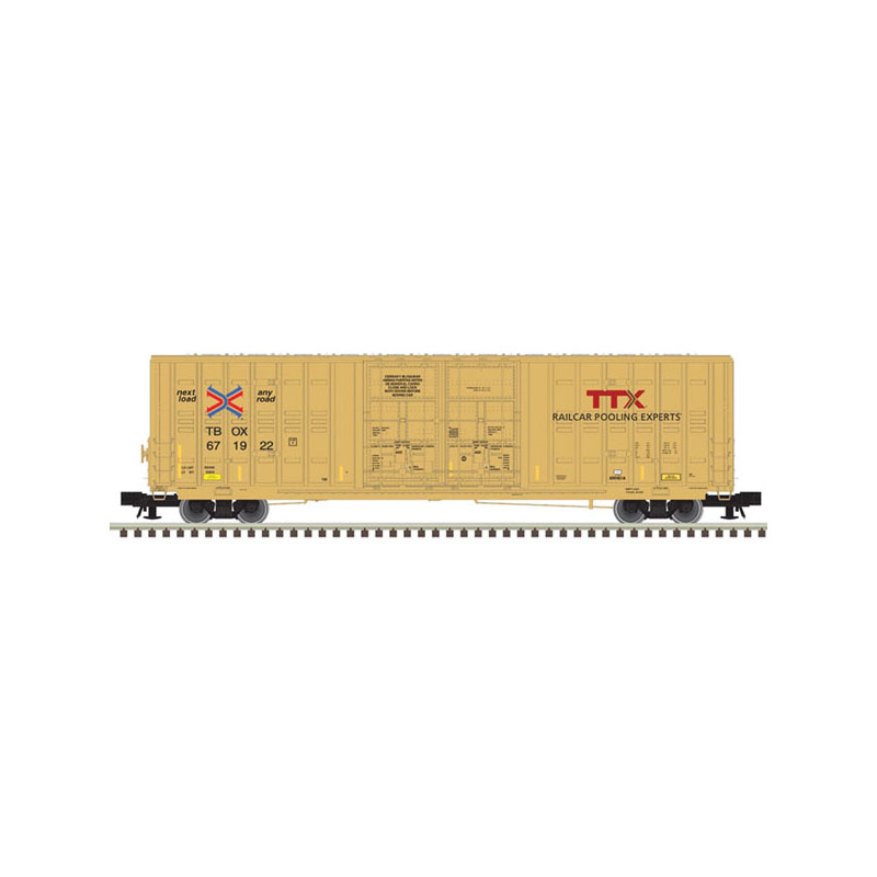 Atlas O Scale 2 Rail 60' Berwick Hy Cube Box Car Trailer Train "Red ...