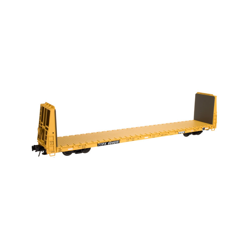 Atlas O Trainman 2 Rail 62' Bulkhead Flatcar Trailer Train - Spring ...