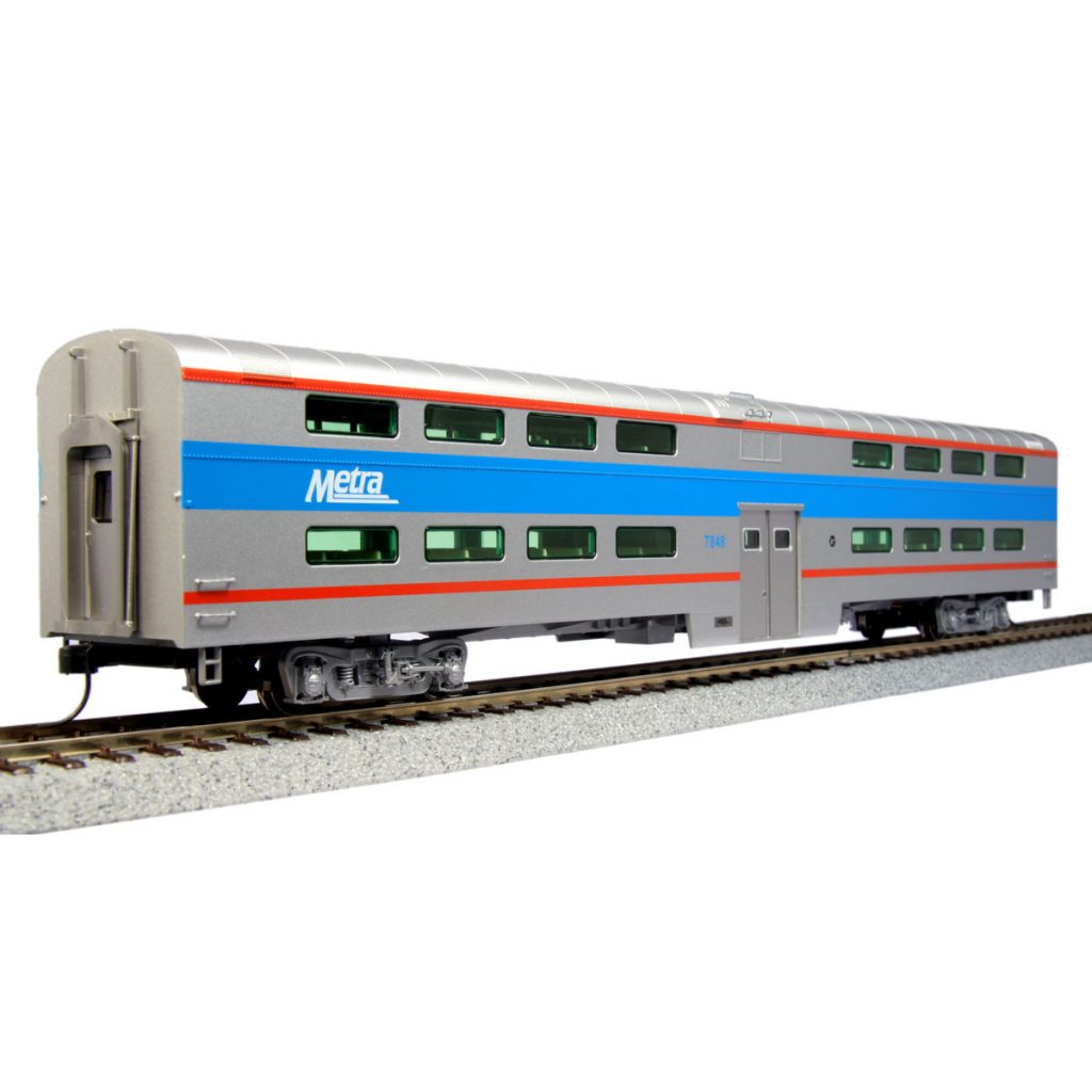 Kato HO Pullman Bi-Level 4 Window Coach Metra - Spring Creek Model Trains