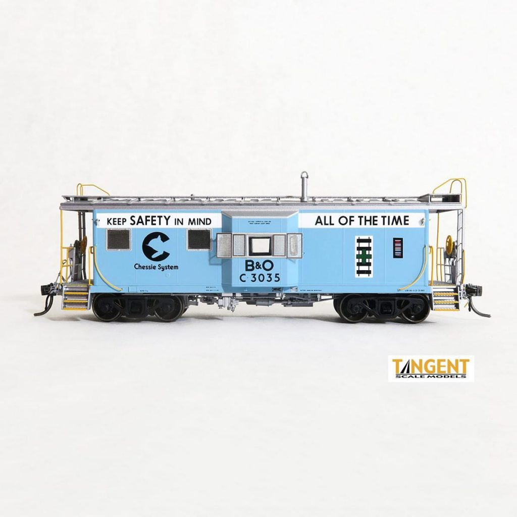 Tangent HO ICC I-18 Steel Bay Window Caboose Chessie System B&O "Light ...