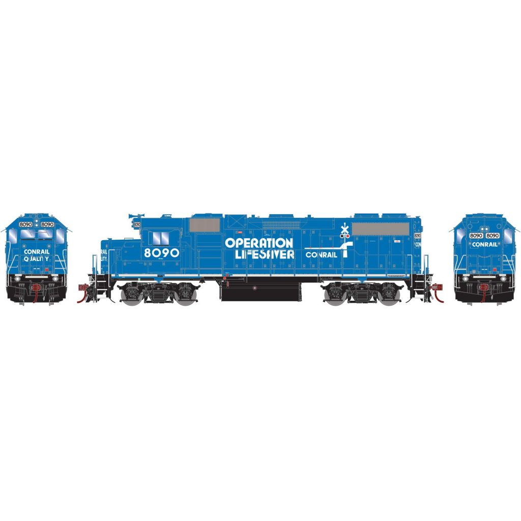 Athearn Genesis HO GP38-2 Conrail "Quality, Operation Life Saver" w/ DCC & Sound - Spring Creek ...