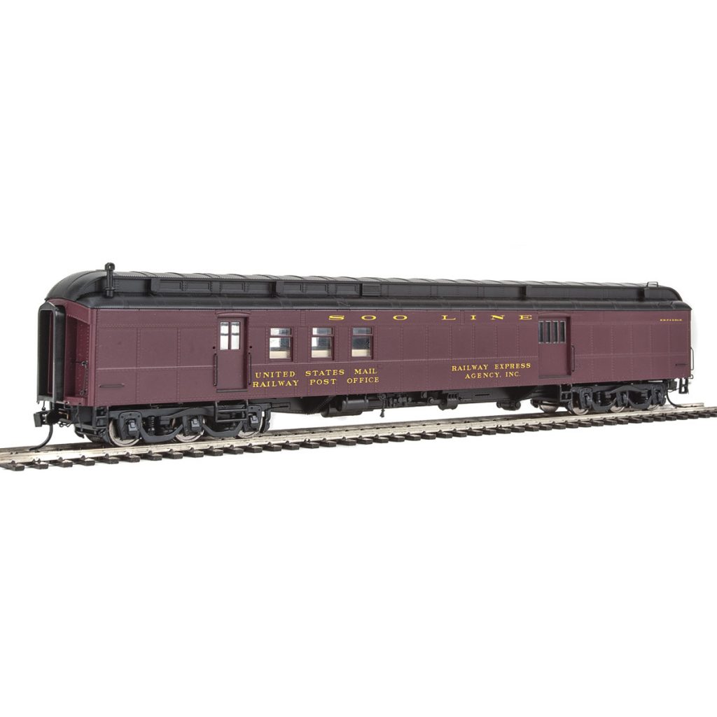 Walthers Proto HO 70' Heavyweight RPO-Baggage Soo Line "Clerestory Roof ...