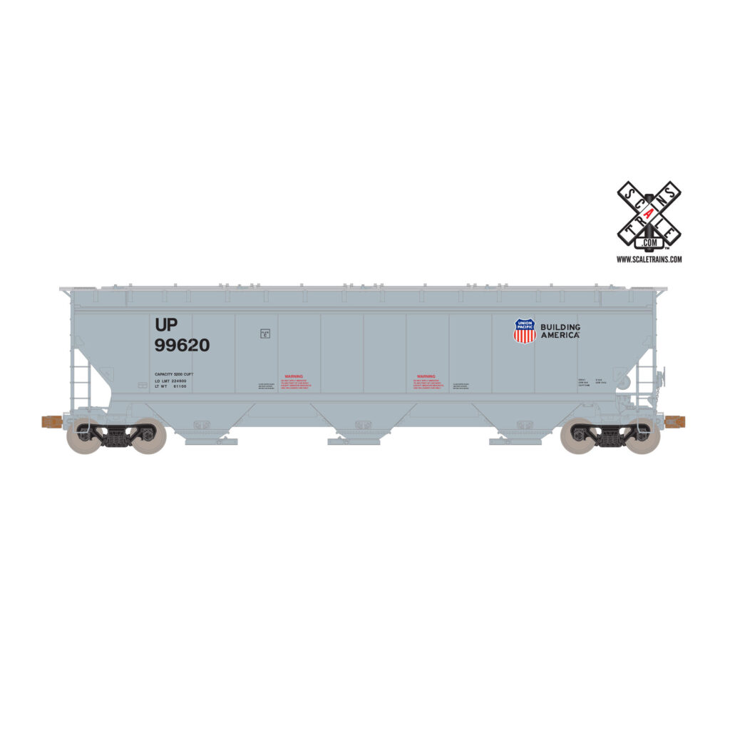 Scale Trains HO Operator Gunderson 5188 Covered Hopper Union Pacific ...