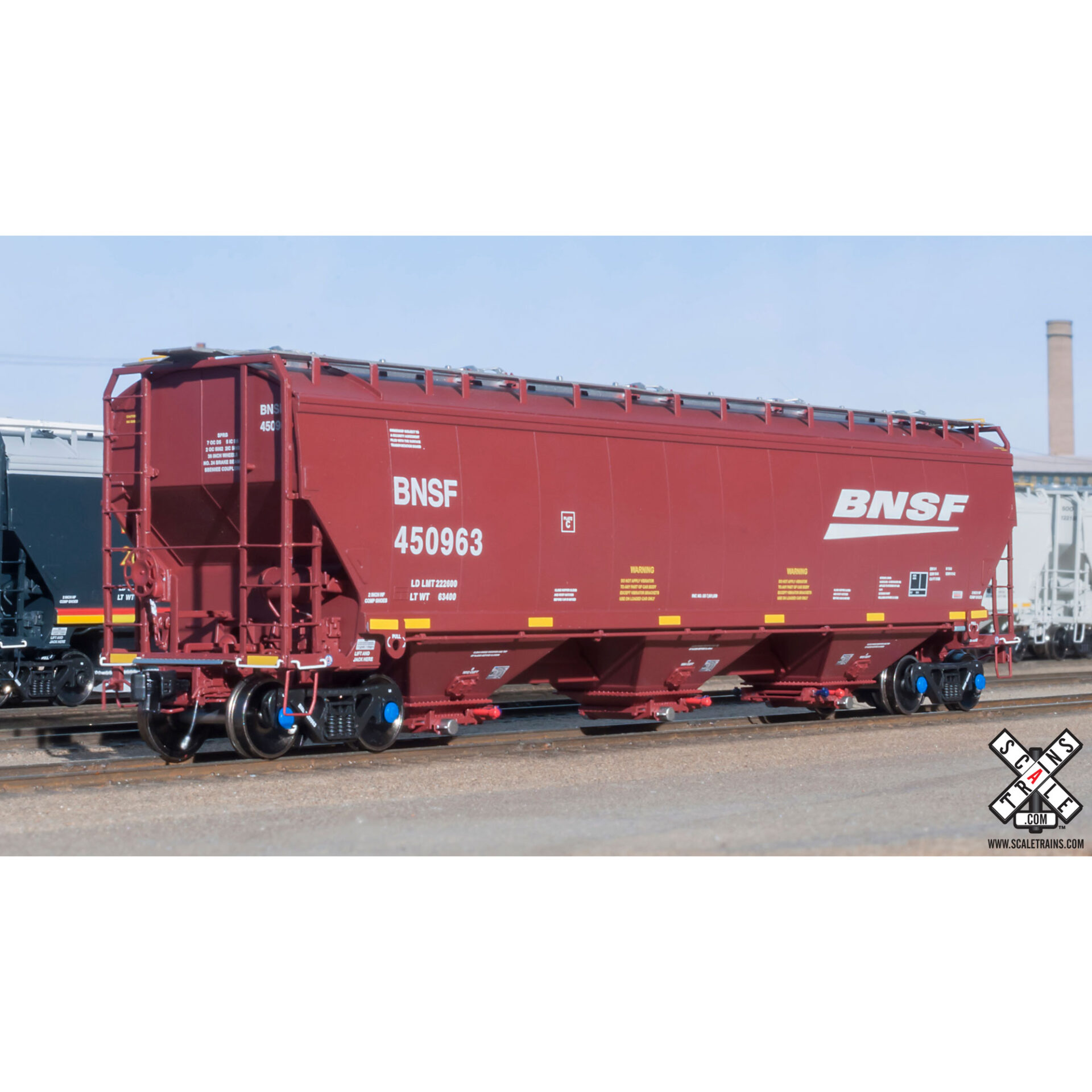 Scale Trains HO Rivet Counter Gunderson 5188 Covered Hopper BNSF "Wedge ...