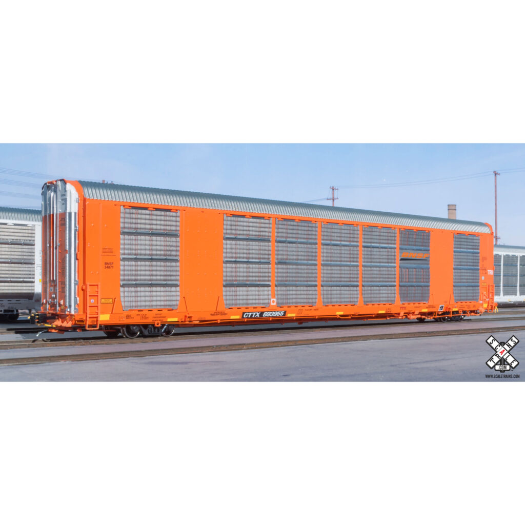 Scale Trains HO Rivet Counter Gunderson Multi-Max Autorack BNSF "Orange CTTX" - Spring Creek ...