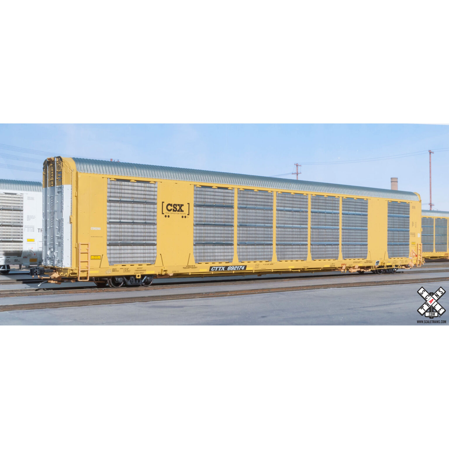 Scale Trains HO Rivet Counter Gunderson Multi-Max Autorack CSX "Boxcar ...