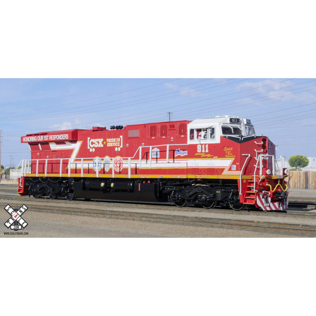 Scale Trains HO Rivet Counter ES44AH CSX "Spirit of Our First Reponders" #911 w/ DCC & Sound ...