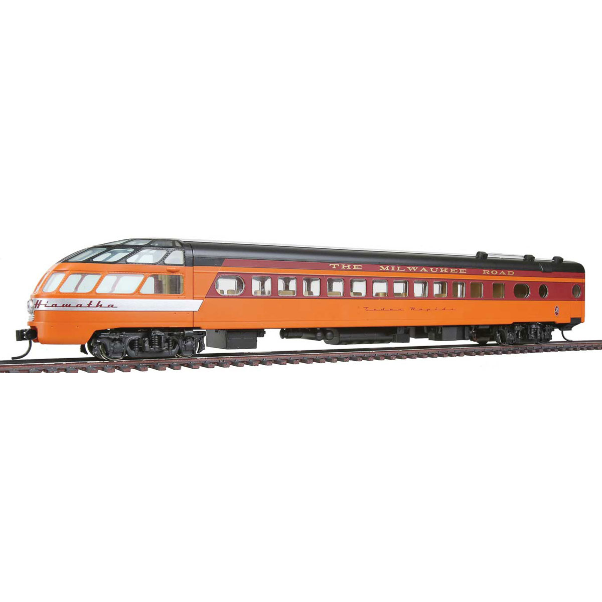 Walthers Proto HO 85' Skytop Lounge Milwaukee Road "Excursion Scheme" - Spring Creek Model Trains