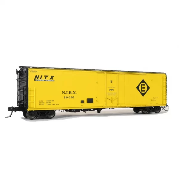 Moloco HO 50' RBL Plate B Boxcar, Offset Door Erie Lackawanna "NIRX ...