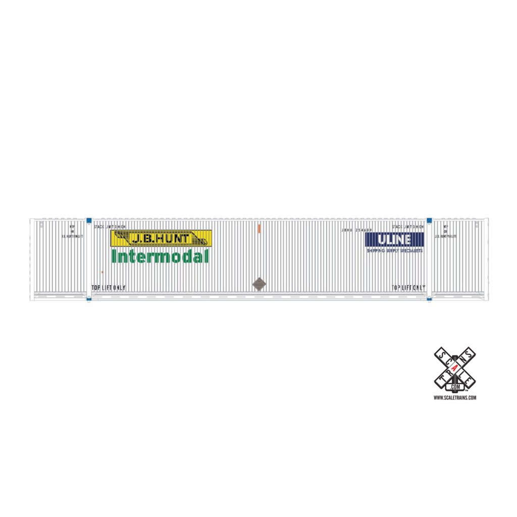 Scale Trains N 53' CIMC Container JB Hunt "Uline" 3 Pack - Spring Creek ...