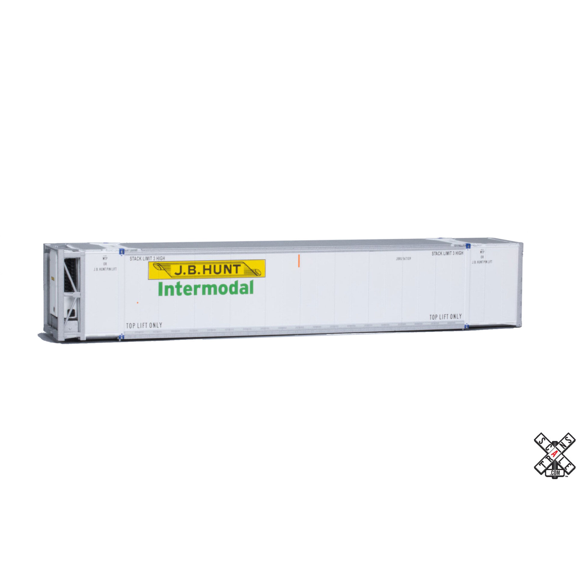 Scale Trains HO 53' CIMC Reefer Container JB Hunt "Intermodal" w/ Sound ...