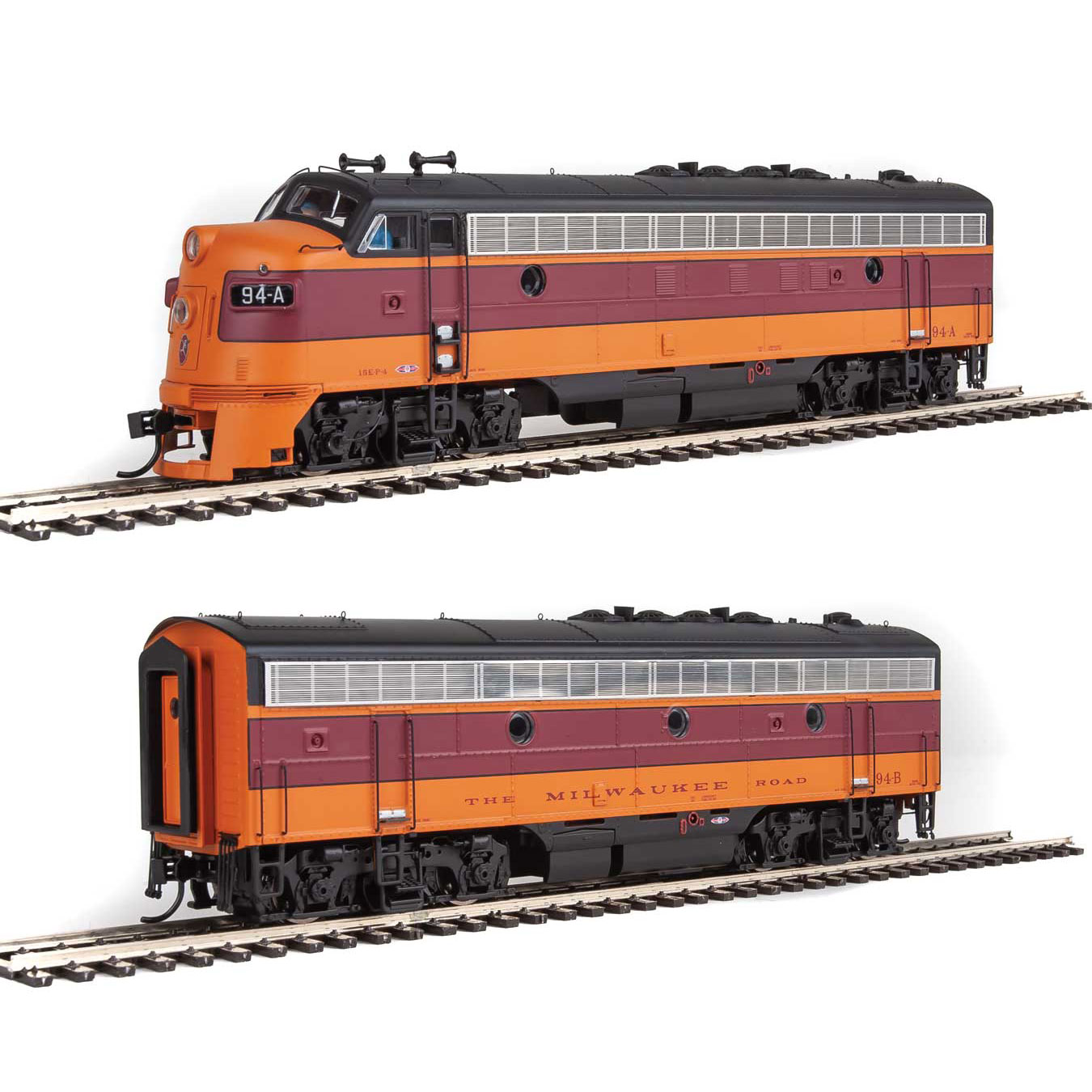 Walthers Proto HO FP7A & F7B Milwaukee Road w/ DCC & Sound - Spring ...