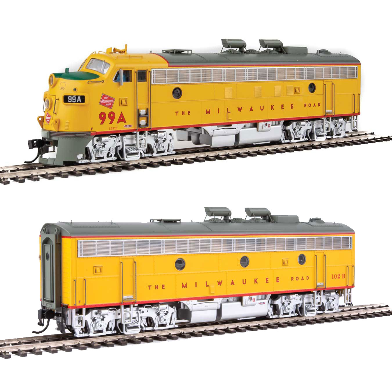 Walthers Proto HO FP7A & F7B Milwaukee Road "Yellow" w/ DCC & Sound - Spring Creek Model Trains