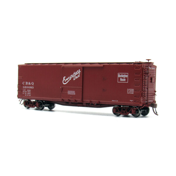 Rapido HO 40' USRA Double-Sheathed Wood Box Car Chicago Burlington ...