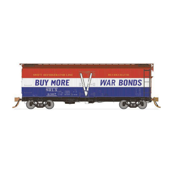 Rapido HO 37' General American Meat Reefer Swift "Buy More War Bonds ...