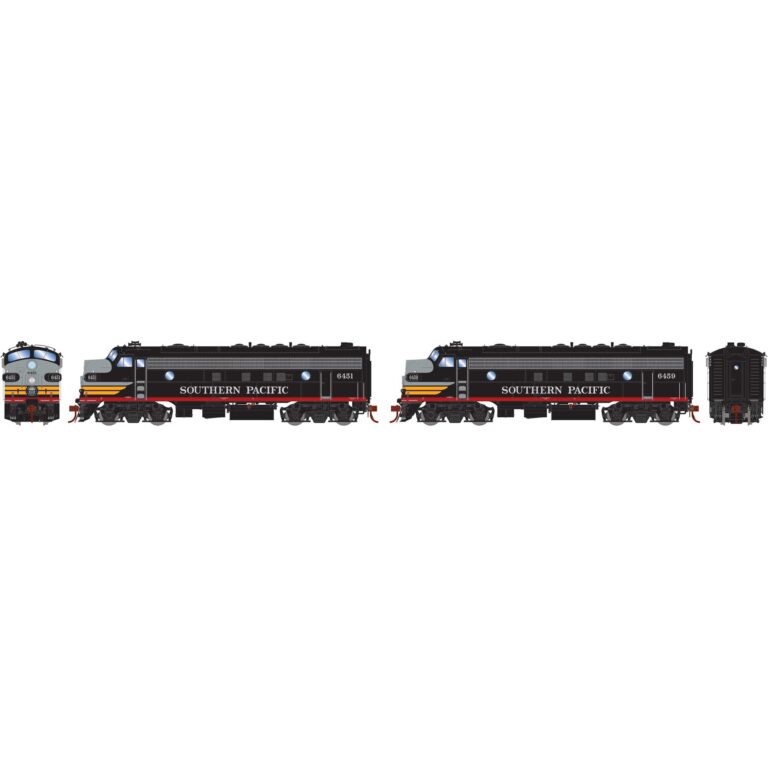 Athearn Genesis HO FP7A&FP7A Southern Pacific "Black Widow" w/ DCC & Sound - Spring Creek Model ...