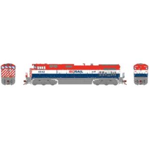 Athearn Genesis HO C44-9WL British Columbia Railway "Red, White, Blue" - Spring Creek Model Trains
