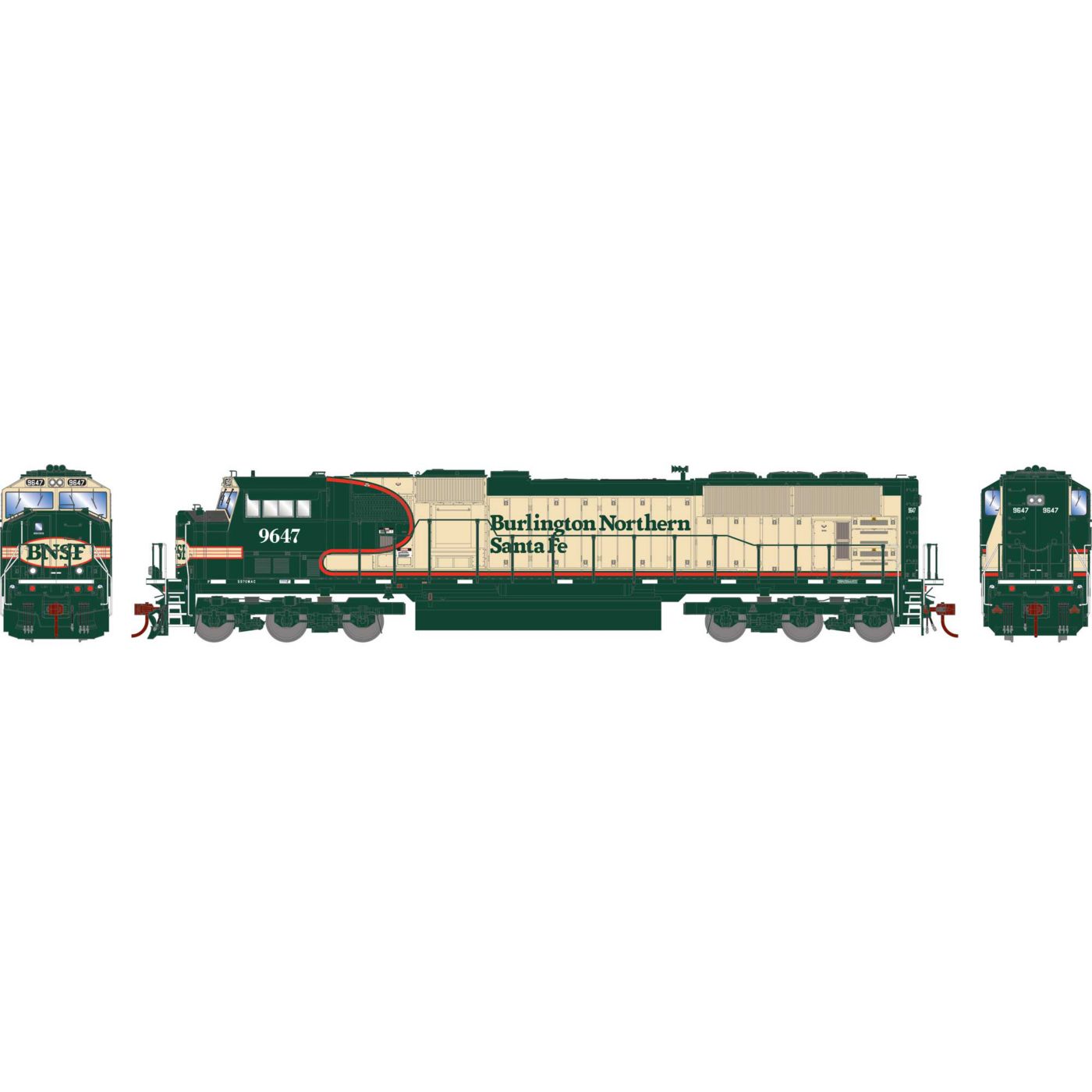 Athearn Genesis HO SD70MAC BNSF Athearn Genesis HO SD70MAC BNSF
