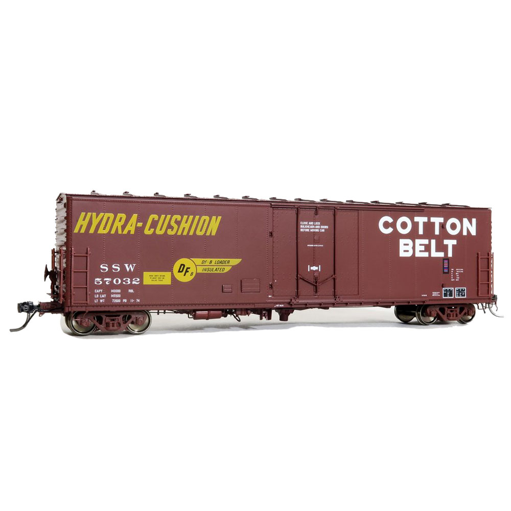 Moloco HO 50' RBL Plate B Boxcar, Offset Door Cotton Belt "1974 Pine ...