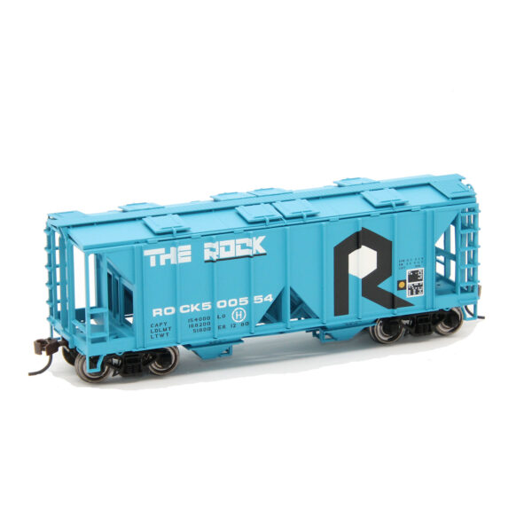Bowser HO 70 Ton Covered Hopper Rock Island "Blue" - Spring Creek Model ...
