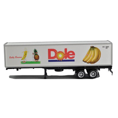 Con-Cor HO 40' Reefer Container & Chassis Dole "Bobby Banana w/ Golf ...