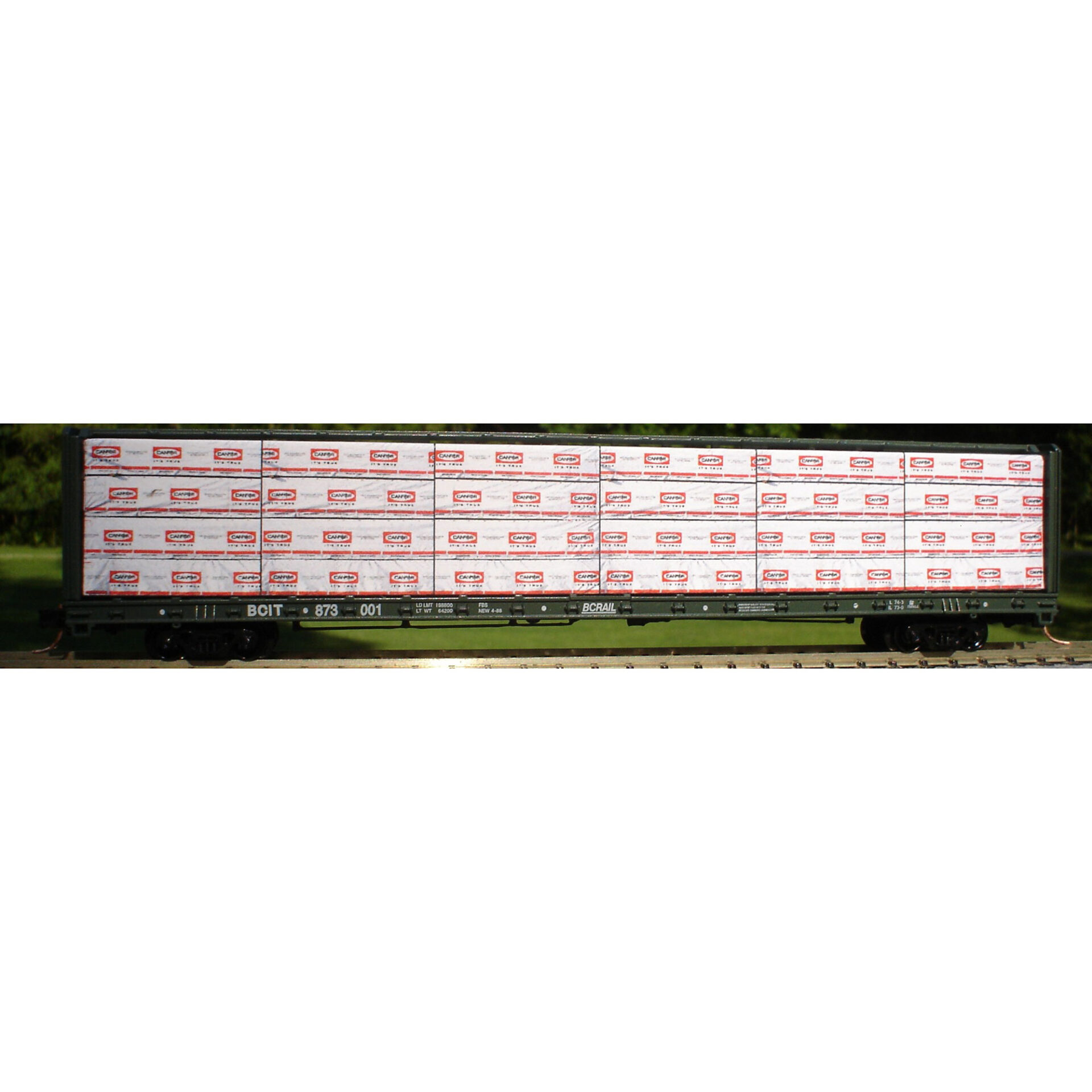 Columbus Trainmaster HO Scale Centerbeam Lumber Load Canfor - Spring ...