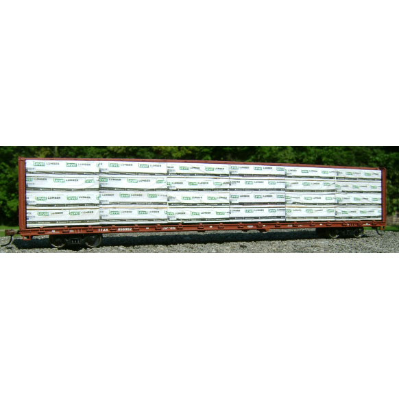 Columbus Trainmaster HO Scale Centerbeam Lumber Load Level Lumber by ...